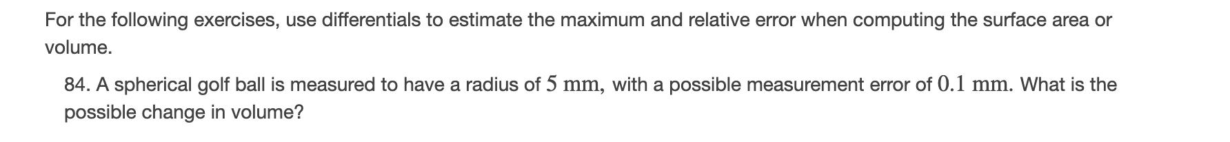 Solved For the following exercises, use differentials to | Chegg.com