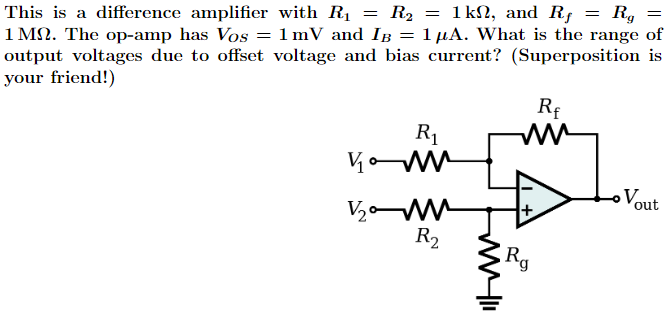 Solved = = = R. = This is a difference amplifier with R1 = | Chegg.com