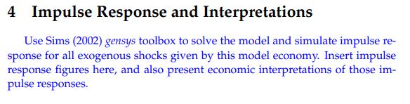 4 Impulse Response and Interpretations Use Sims | Chegg.com