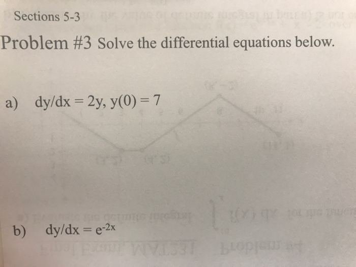 Solved Sections 5-3 Problem #3 Solve the differential | Chegg.com