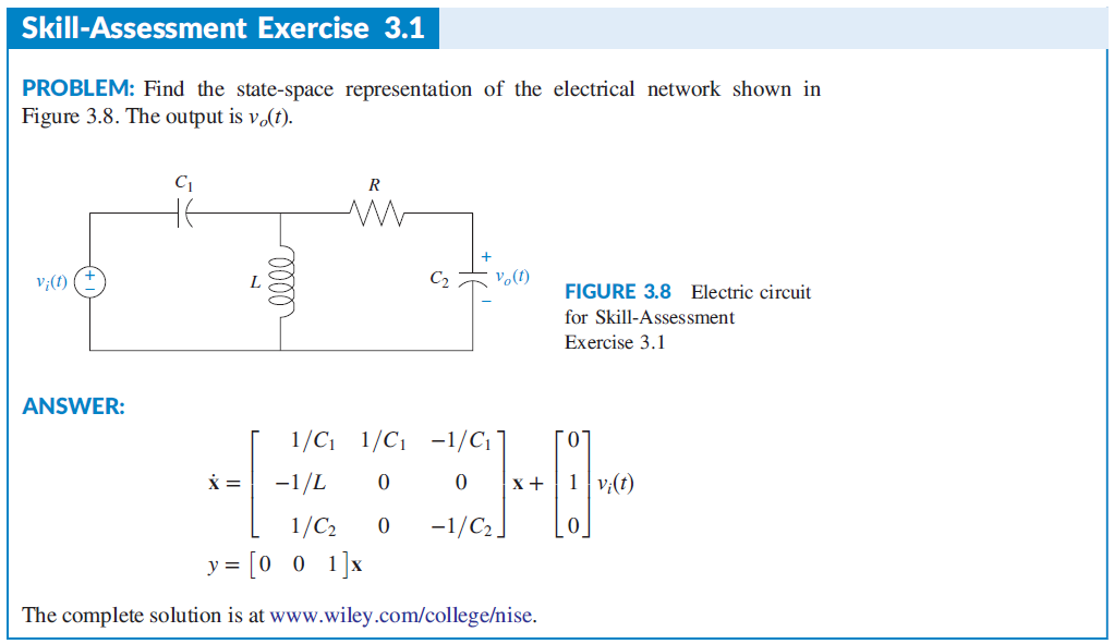 Solved Skill-Assessment Exercise 3.1 PROBLEM: Find the | Chegg.com