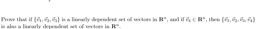 Solved Prove that if {v1,v2,v3} is a linearly dependent set | Chegg.com