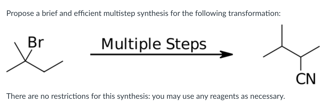 Solved Propose a brief and efficient multistep synthesis for | Chegg.com