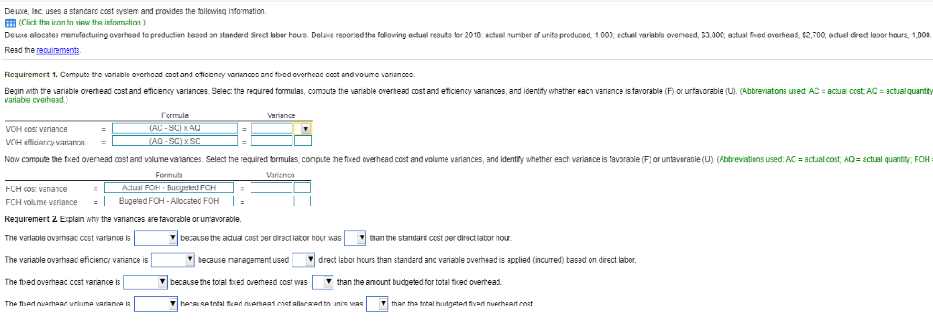 Solved The actual variable overhead is given, the budget | Chegg.com