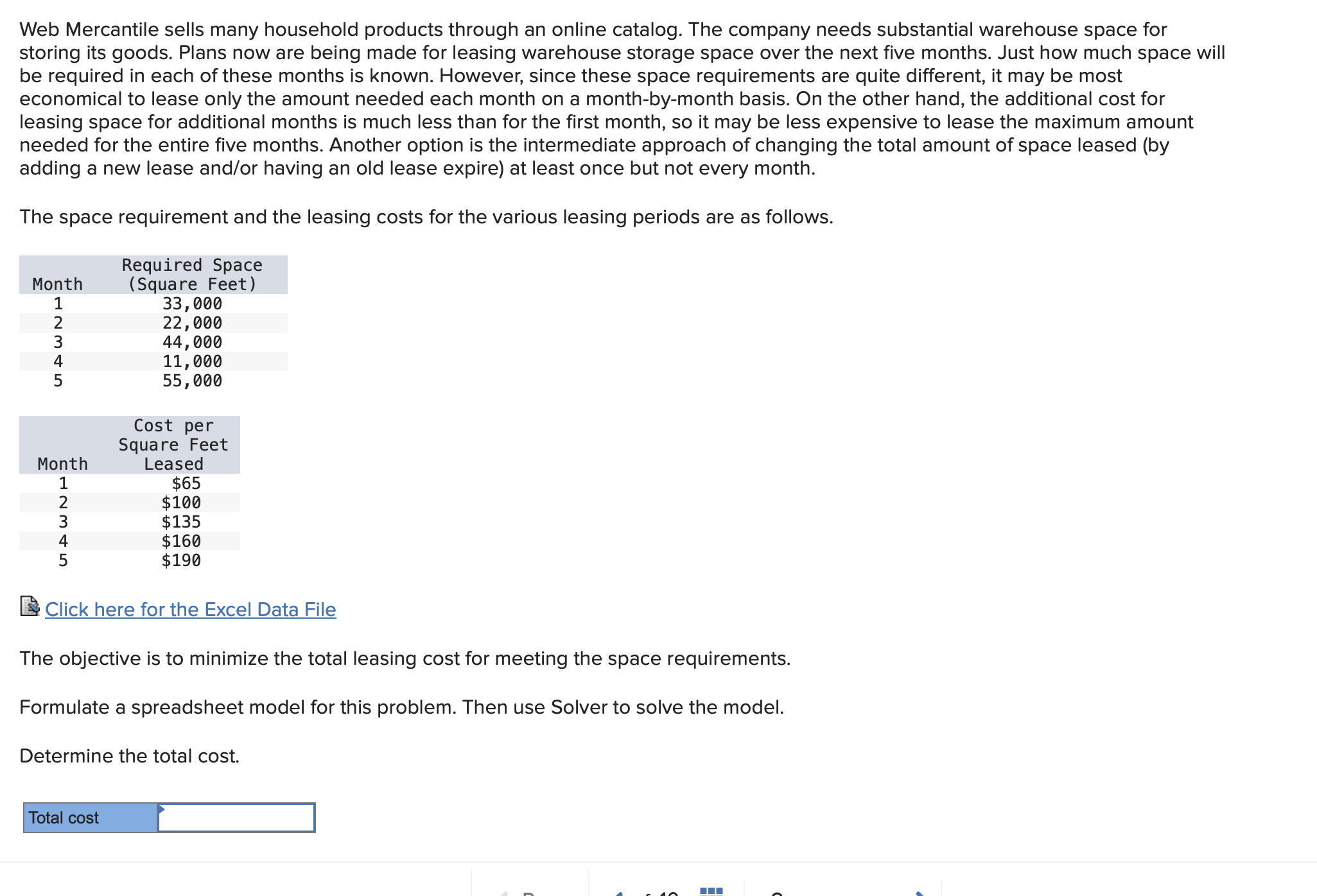Solved Web Mercantile sells many household products through | Chegg.com