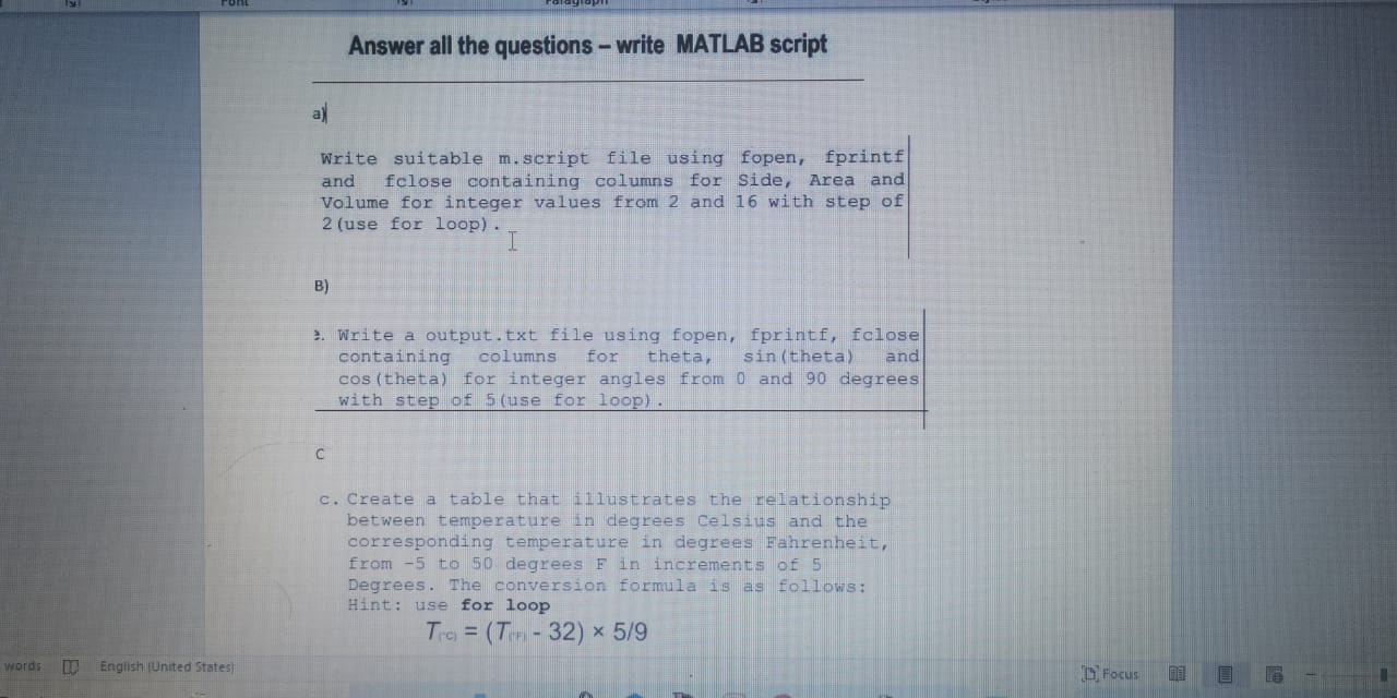 Solved Policy Op Answer all the questions - write MATLAB | Chegg.com