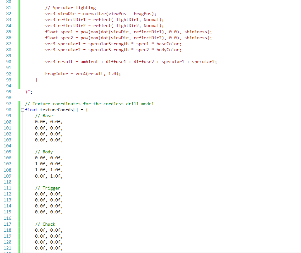 Solved 3d objects in openGLI've been struggling all term | Chegg.com