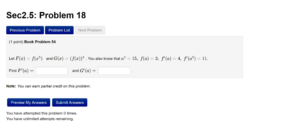 Solved Sec2.5: Problem 18 Previous Problem Problem List Next | Chegg.com