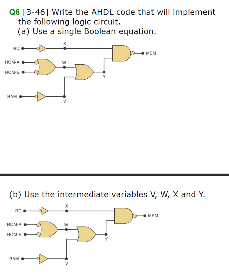 Solved The Code Must Be Ahdl Not Vhdl Just Do Q6 A No 