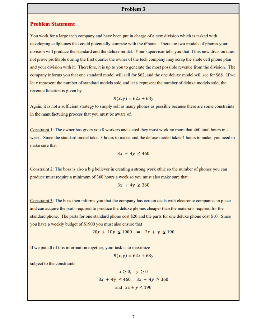 Solved 3. Determine the vertices of the feasible region. 4. | Chegg.com