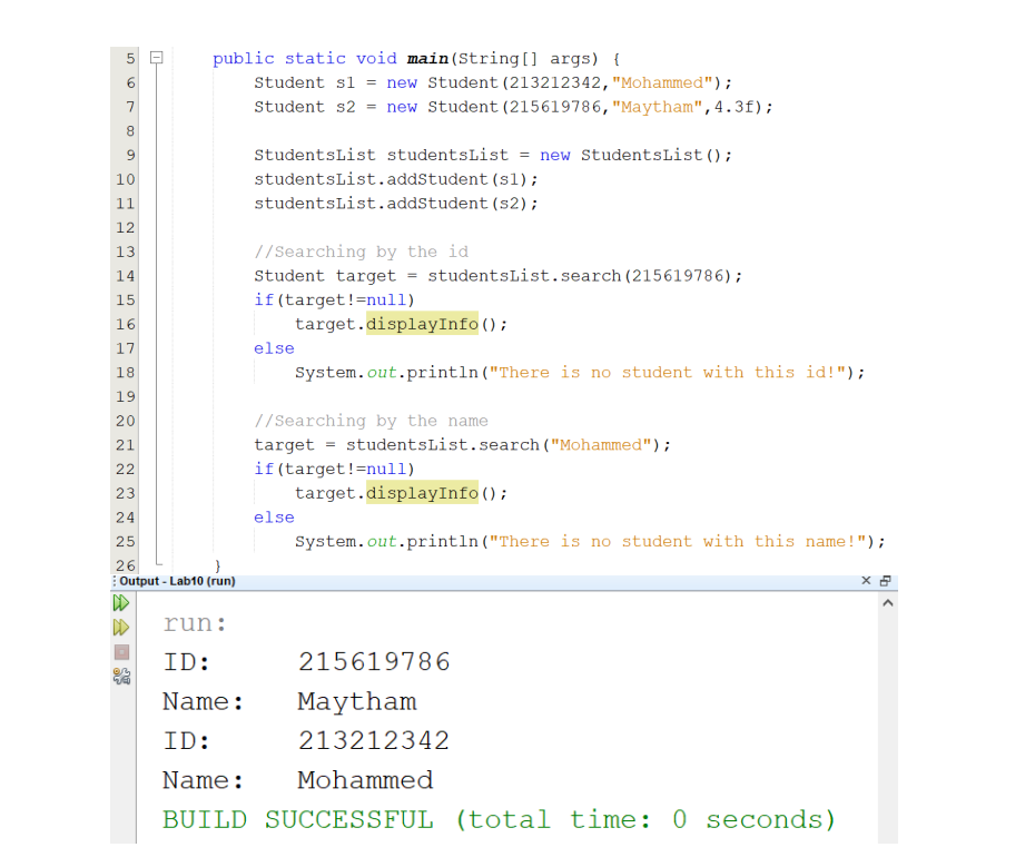 Solved Create AdvisorsList class and create the appropriate | Chegg.com