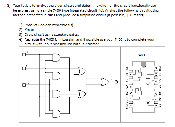 Solved 3) Your task is to analyst the given circuit and | Chegg.com
