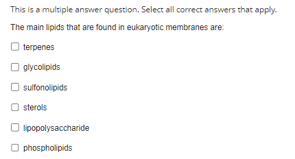 Solved This is a multiple answer question. Select all | Chegg.com