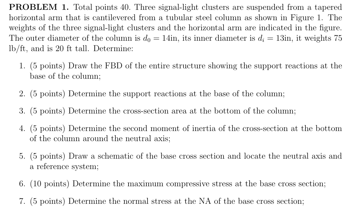 Solved PROBLEM 1. ﻿Total points 40. ﻿Three signal-light | Chegg.com