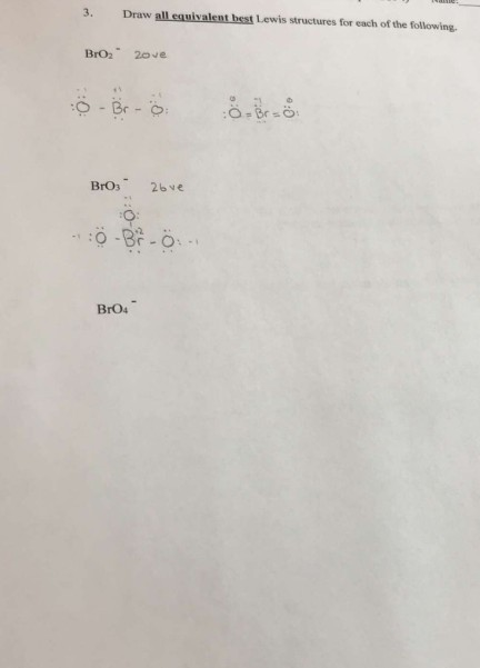 Solved 3. Draw all equivalent best Lewis structures for each | Chegg.com