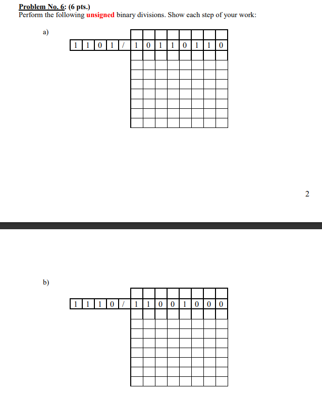 Solved Problem No 6 6 Pts Perform The Following 