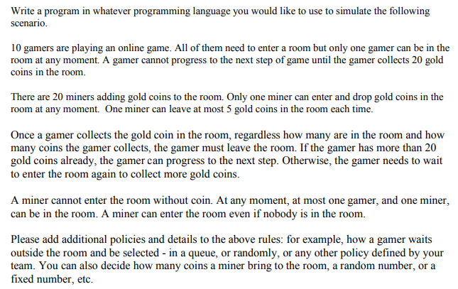 Solved Write a program in whatever programming language you | Chegg.com