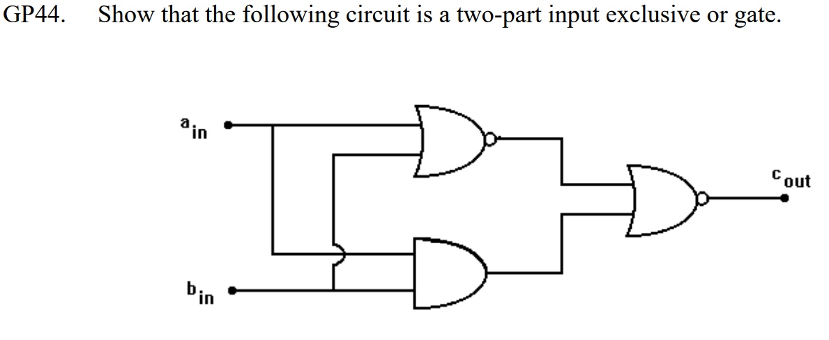 Solved SP44. Show that the following circuit is a two-part | Chegg.com