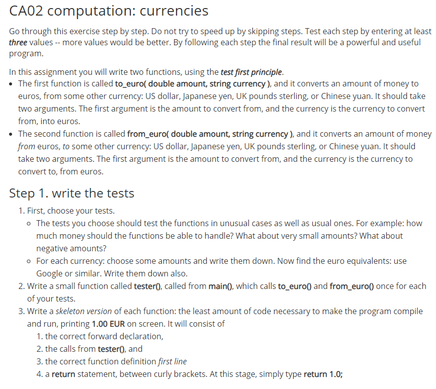 Solved CAO2 computation: currencies Go through this exercise | Chegg.com
