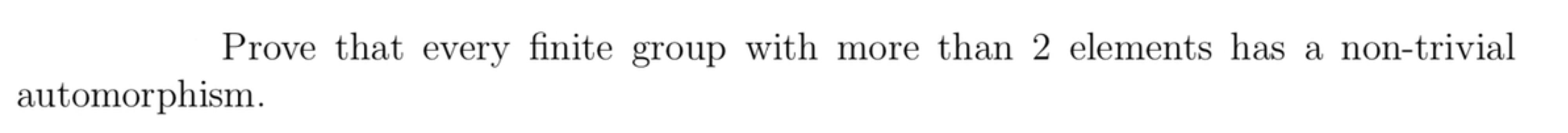 Solved Prove that every finite group with more than 2 | Chegg.com