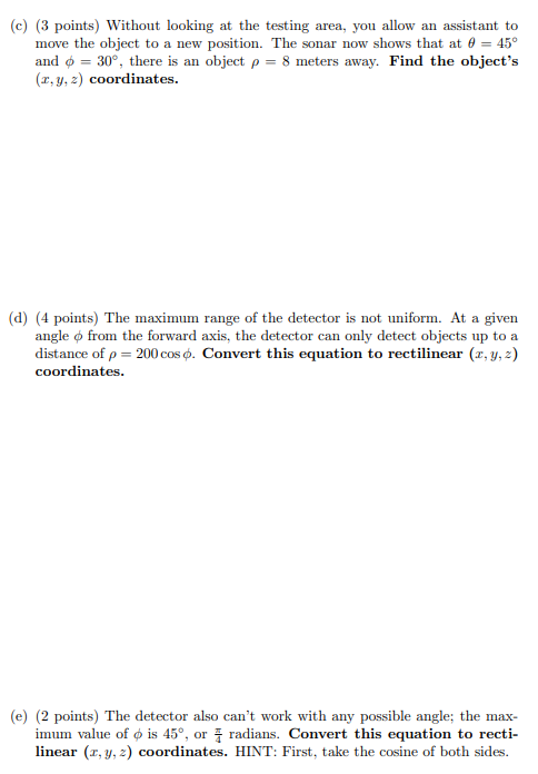 Solved Sonar is a method for detecting objects by bouncing | Chegg.com