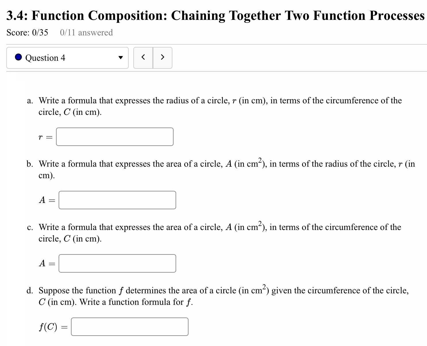 Solved 3.4: Function Composition: Chaining Together Two | Chegg.com
