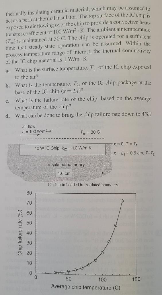 Solved 17.19 A computer IC chip consumes 10 W of power, | Chegg.com