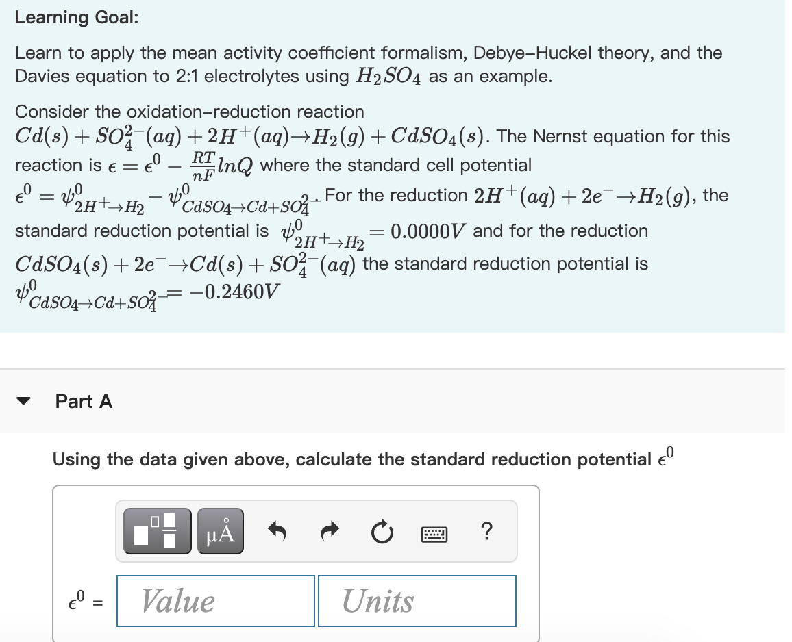 Solved Learning Goal Learn To Apply The Mean Activity