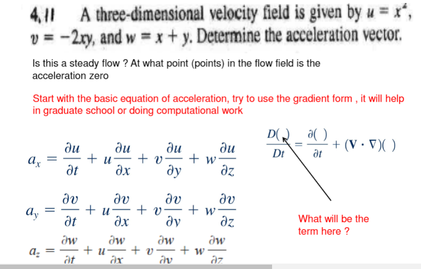 Solved Determine x and y components of acceleration = | Chegg.com