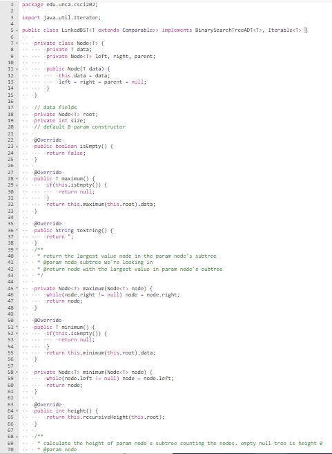 For this lab, we will sort using a Binary Search Tree | Chegg.com