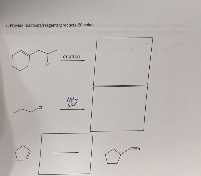 Solved Provide reactants/reagents/products. | Chegg.com