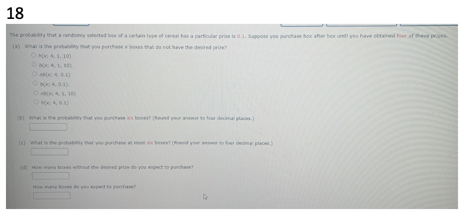 Solved The probability that a randomly selected box of a | Chegg.com