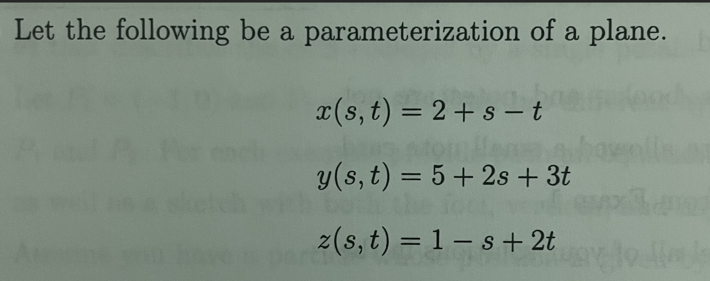 Solved a) Find a point normal equation for the plane.b) Find | Chegg.com