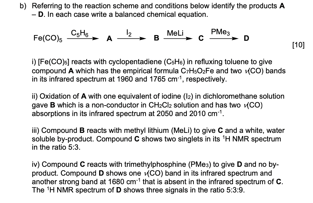 Solved Referring to the reaction scheme and conditions below | Chegg.com
