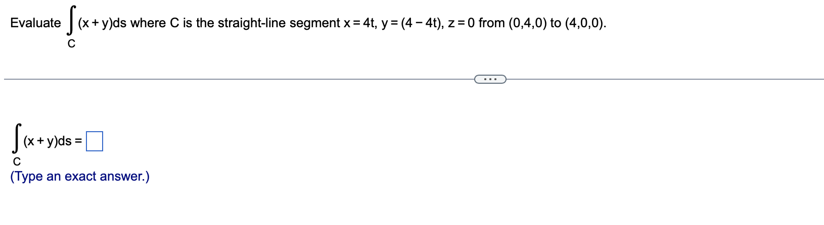 Solved Evaluate ∫C(x+y)d where C is the straight-line | Chegg.com
