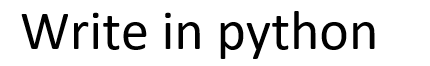 Solved Write in pythonPlease write down all the required | Chegg.com