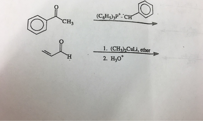 Solved CH3 1, (CH3)2CuLi, etherア 2. H3O | Chegg.com