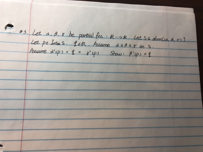Solved Question on advanced calculus. | Chegg.com
