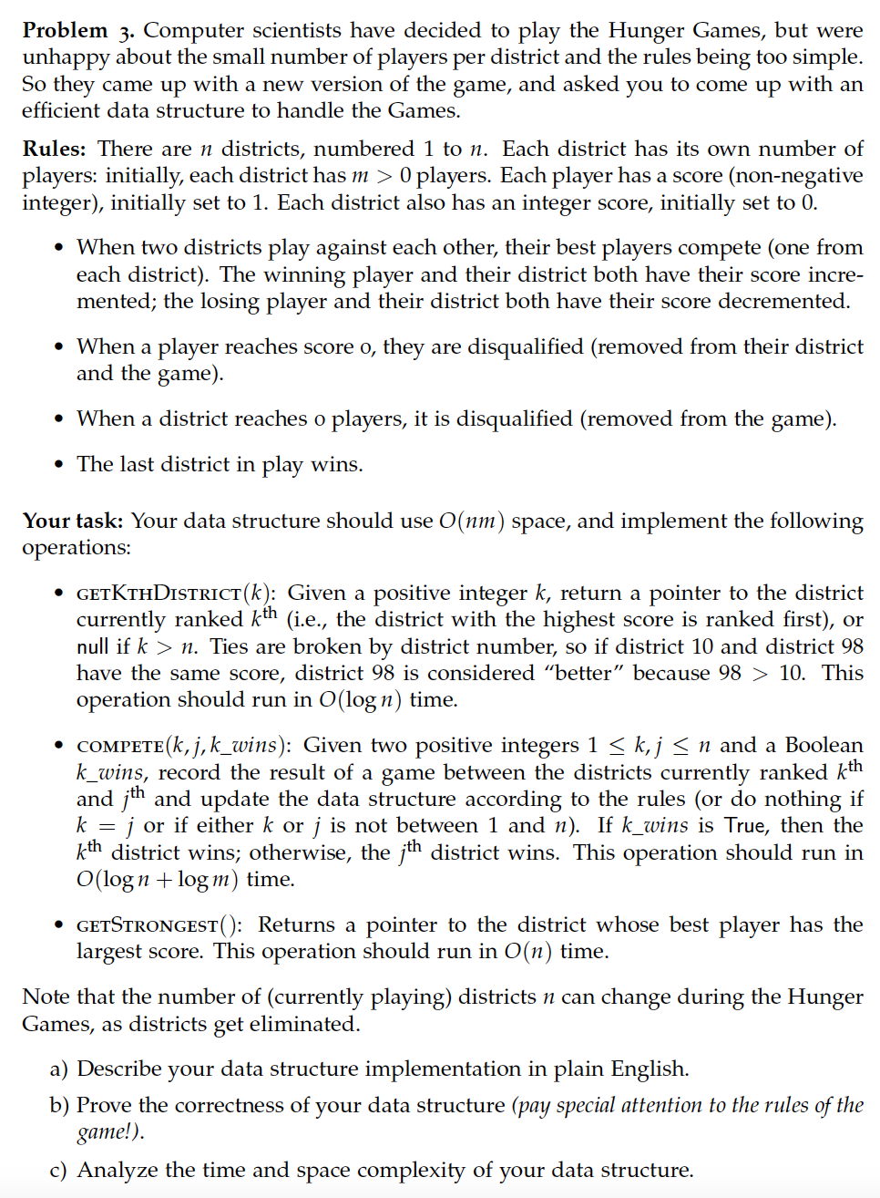 Solved Problem 3. Computer scientists have decided to play | Chegg.com