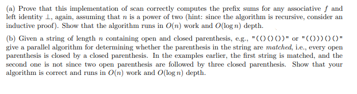 Solved Scan Parallel Prefix Sums In This Question We Will