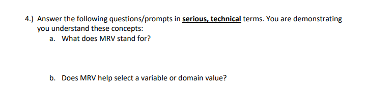 Solved 4 Answer The Following Questions Prompts In
