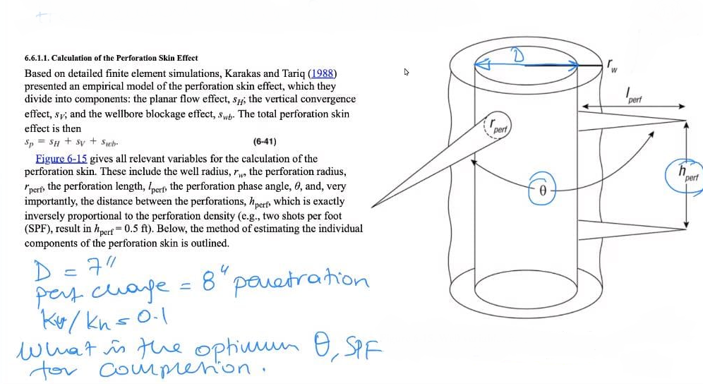 pert Dery 6.6.1.1. Calculation of the Perforation | Chegg.com
