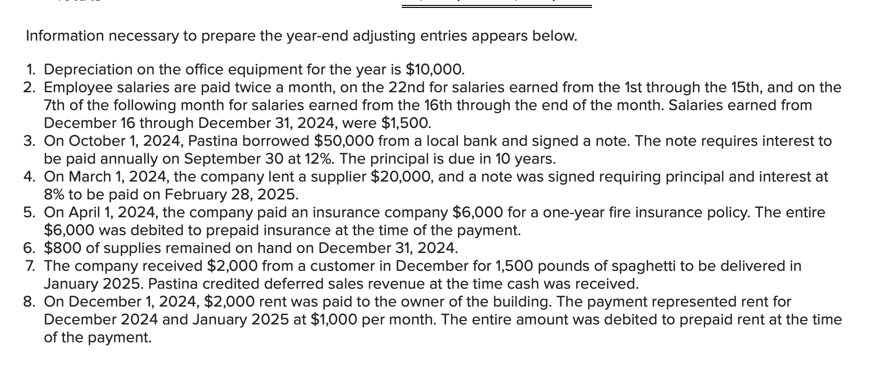 Solved Required information Skip to question [The following | Chegg.com