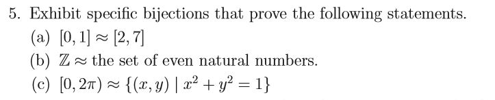 Solved Exhibit specific bijections that prove the following | Chegg.com