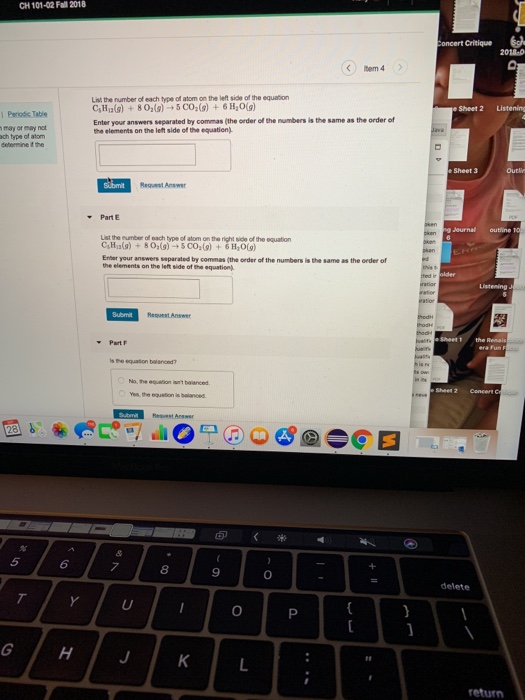 Solved Course Home ESS 111-010 UF Kelly& Pre-Lab 6 CH 101-02 | Chegg.com