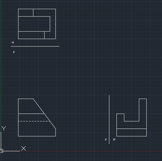 Solved Add an auxiliary view of the inclined surface that | Chegg.com