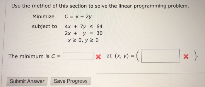 Solved Use the method of this section to solve the linear | Chegg.com