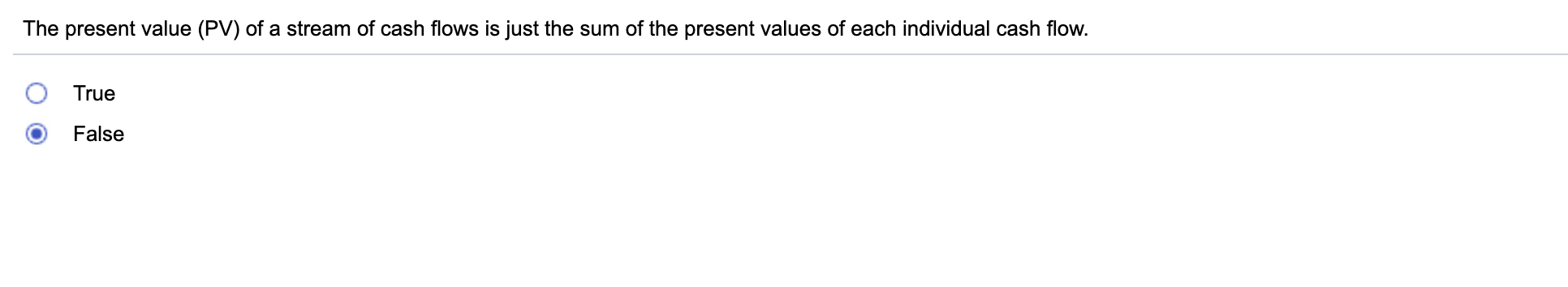 Solved The present value (PV) of a stream of cash flows is | Chegg.com