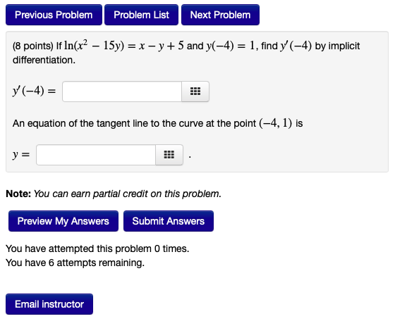 Solved Previous Problem Problem List Next Problem (8 points) | Chegg.com