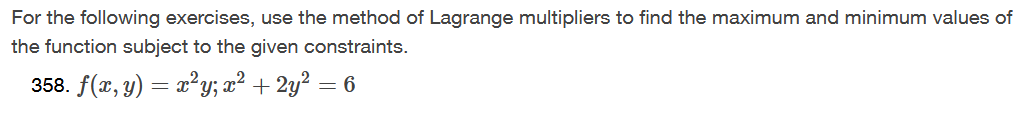 Solved For the following exercises, use the method of | Chegg.com